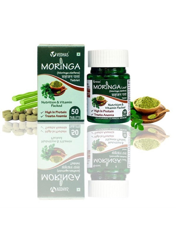 Sahajan Patta Tab(Moringa) Tablets Combo (Pack of 6) – Vedhas Nature Care